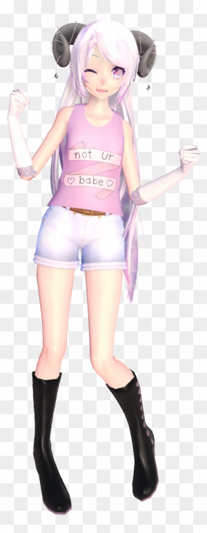 Mmd Pastel Goth Model - Free Transparent PNG Clipart Images Download